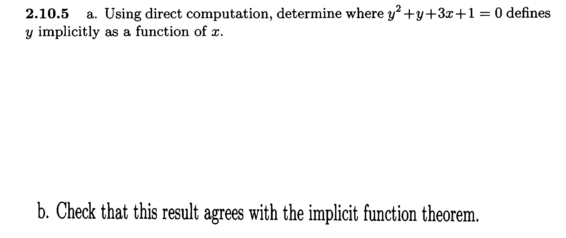 Solved 2.10.5 a. Using direct computation, determine where | Chegg.com