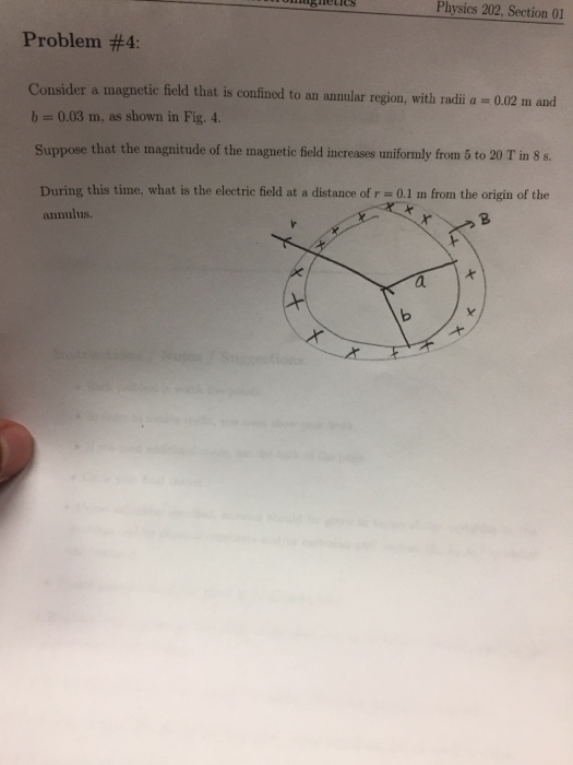 Solved Physics 202, Section 01 Problem #4: Consider a | Chegg.com