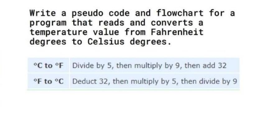 Solved Write a pseudo code and flowchart for a program that | Chegg.com