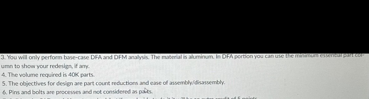 Solved 3. You will only perform base-case DFA and DFM | Chegg.com