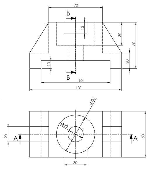 Solved Two views are given. Invisible edges and contours are | Chegg.com