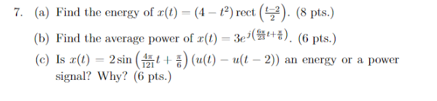 Solved 7. (a) Find the energy of | Chegg.com
