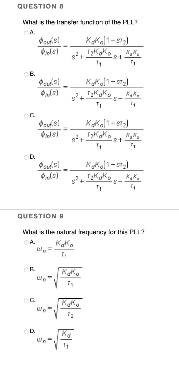 Solved Description Design a (PLL) system that contains the | Chegg.com
