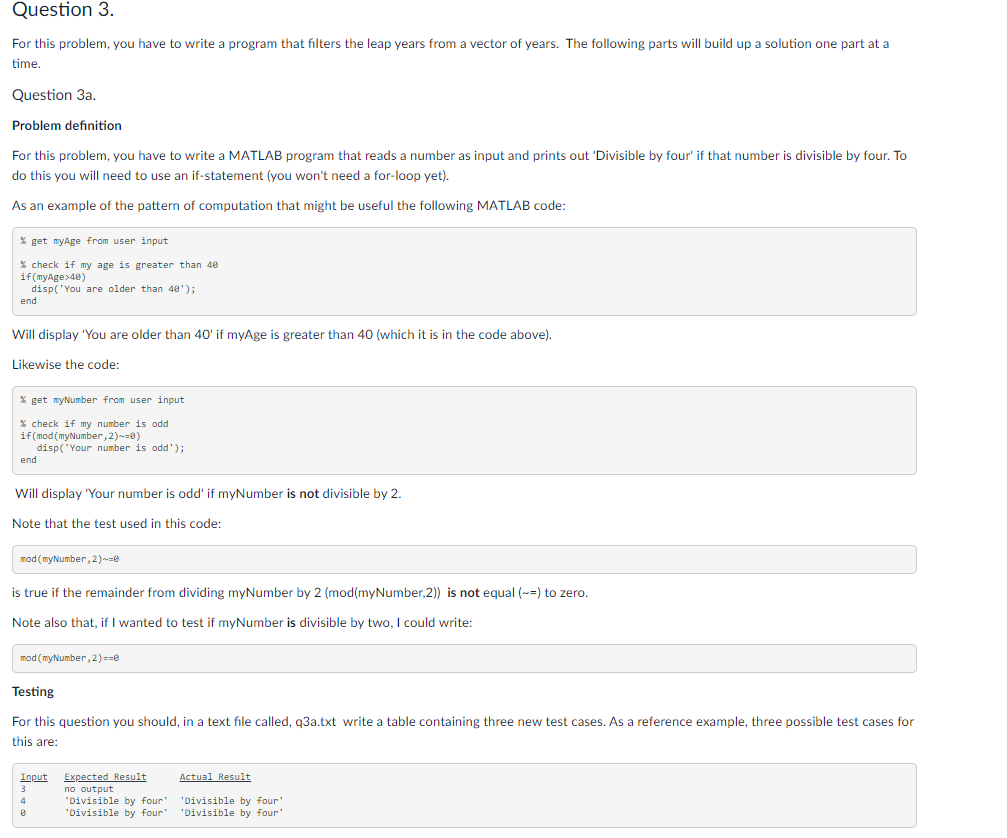 Solved Question 3 For this problem, you have to write a | Chegg.com