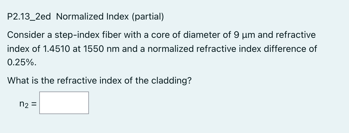 Solved P2.13_2ed Normalized Index (partial) Consider a | Chegg.com