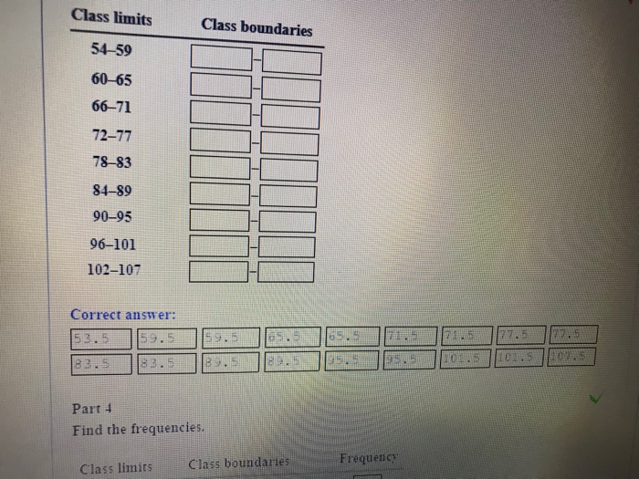 Solved Total Frequency = 129 Part 5 out of 5 Construct a | Chegg.com