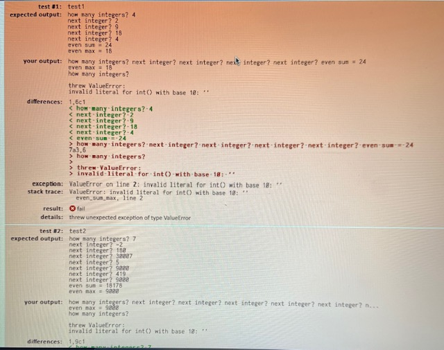 Solved In PYTHON please: Write a function named even_sum_max | Chegg.com