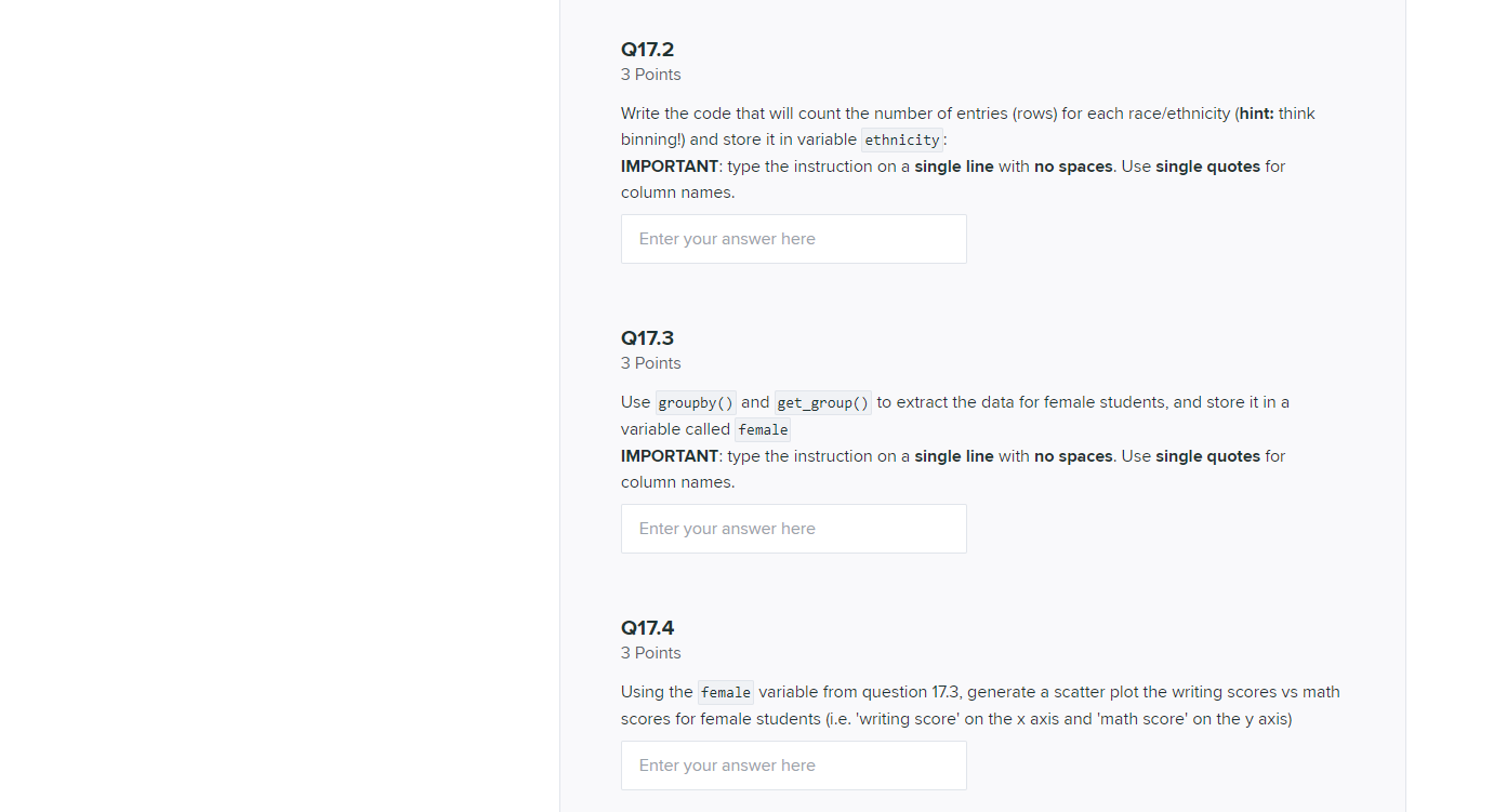 Solved Q17 Structured Data In Python 11 Points Consider The 