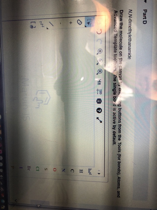 Solved Part D N,N-dimethylethanamide Draw the molecule on | Chegg.com
