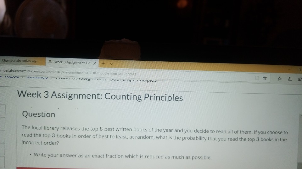 Solved Week 3 Assignment: Co X+ Chamberlain University | Chegg.com