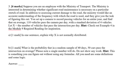 Solved [6 marks] Suppose you are an employee with the | Chegg.com