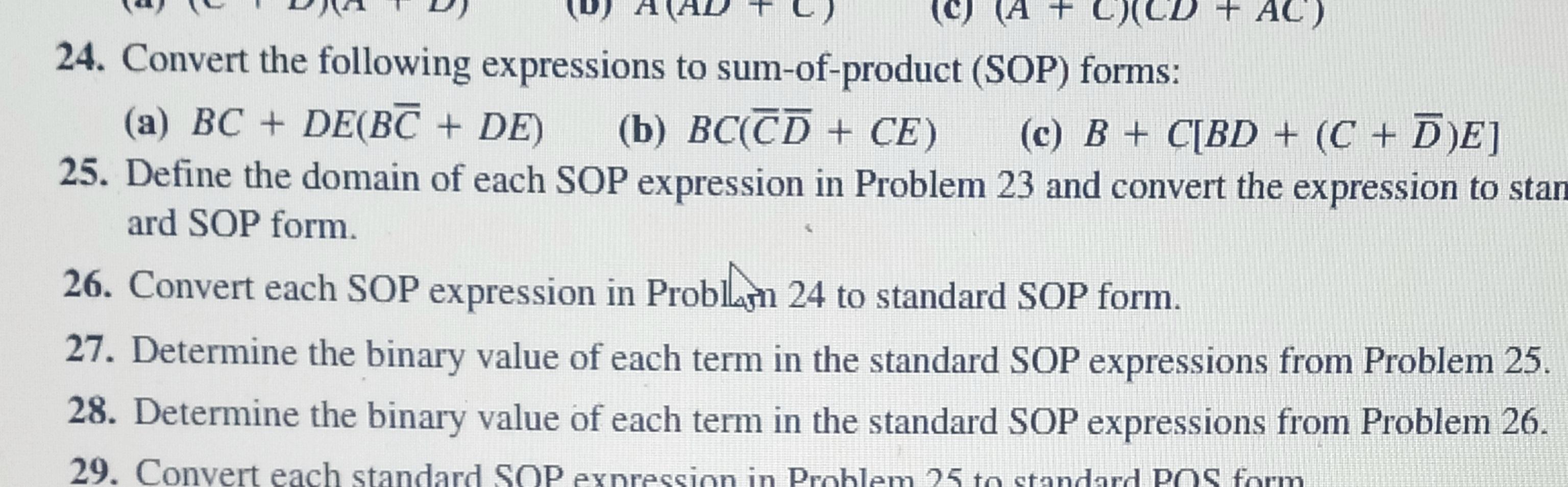 Solved 24. Convert the following expressions to | Chegg.com
