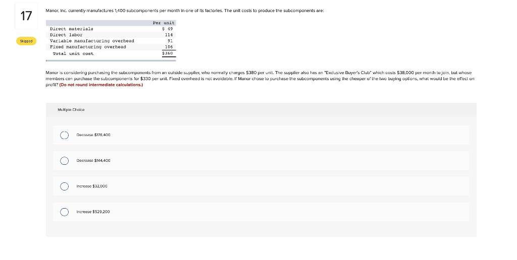 Solved Castor Corp. produces three products, and is | Chegg.com