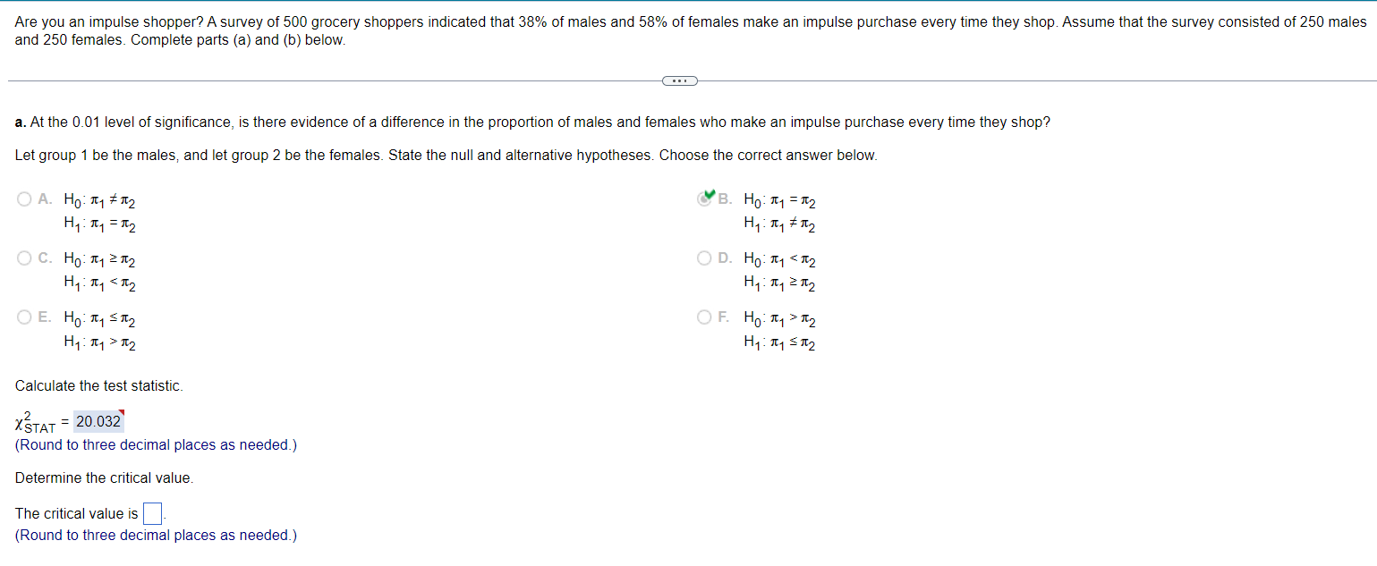 Solved Can you find the P-value, Critical Value, conclusion | Chegg.com
