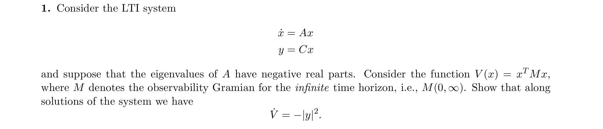 consider the LTI system and suppose that the | Chegg.com