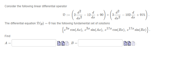 Solved Consider the following linear differential operator | Chegg.com
