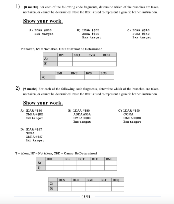 Assembly language ( HCS12 ). I need help | Chegg.com