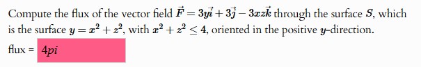 [Solved]: Compute the flux of the vector field vec(F)=3yvec(