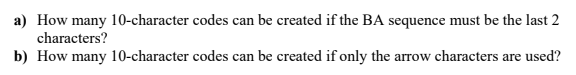Solved 9. a) and b) refer to the Konami code, a sequence of | Chegg.com