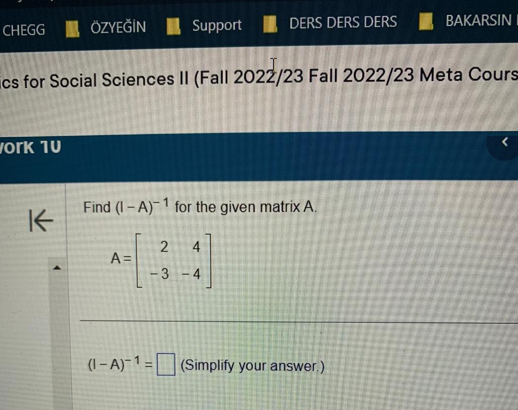 Solved cs for Social Sciences II (Fall 202z/23 Fall 2022/23 | Chegg.com