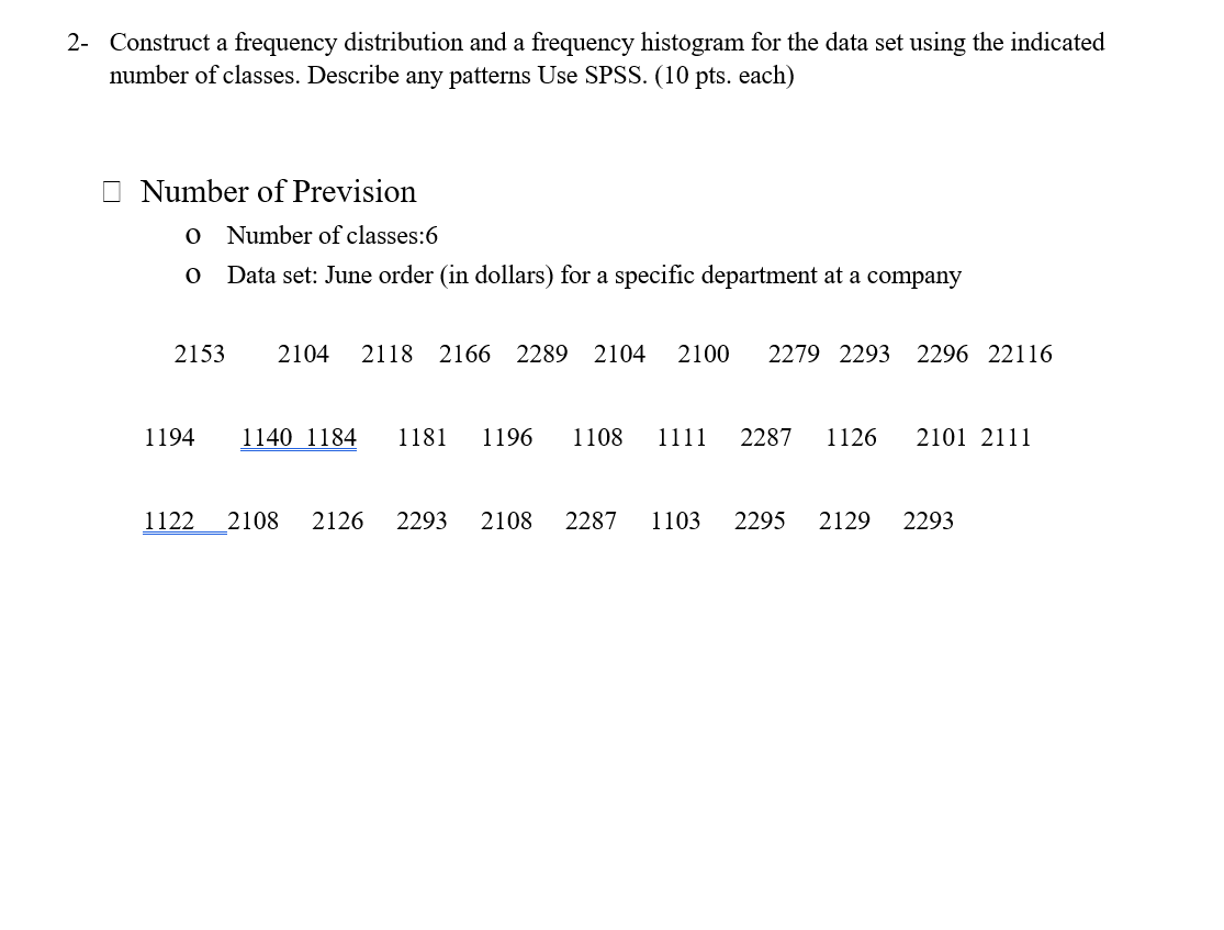 Solved 2- Construct a frequency distribution and a frequency | Chegg.com