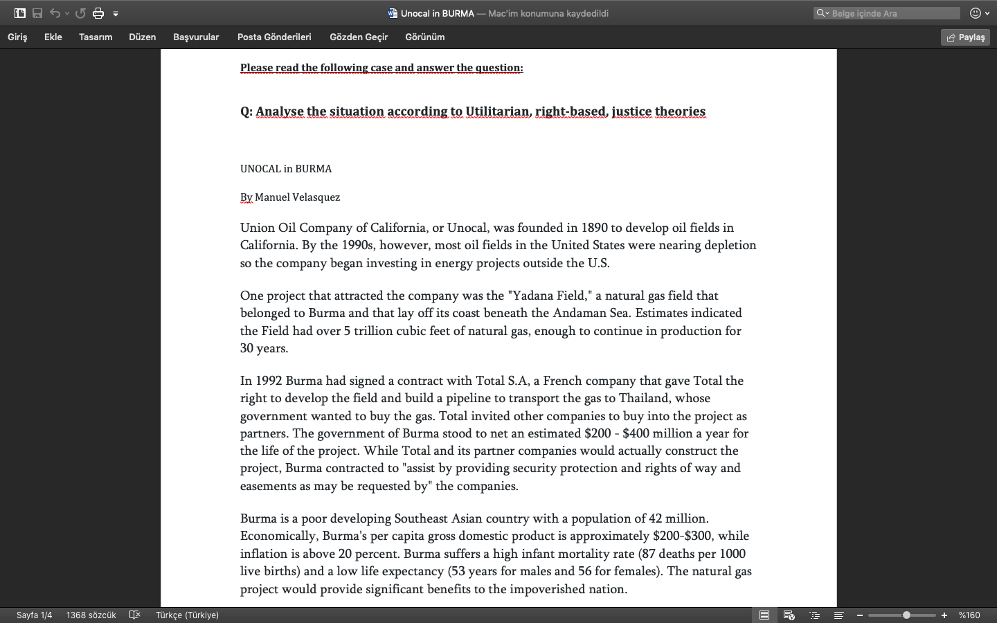 Solved w Unocal in BURMA - Mac'im konumuna kaydedildi | Chegg.com