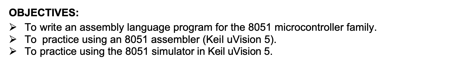 Solved OBJECTIVES: → To write an assembly language program | Chegg.com