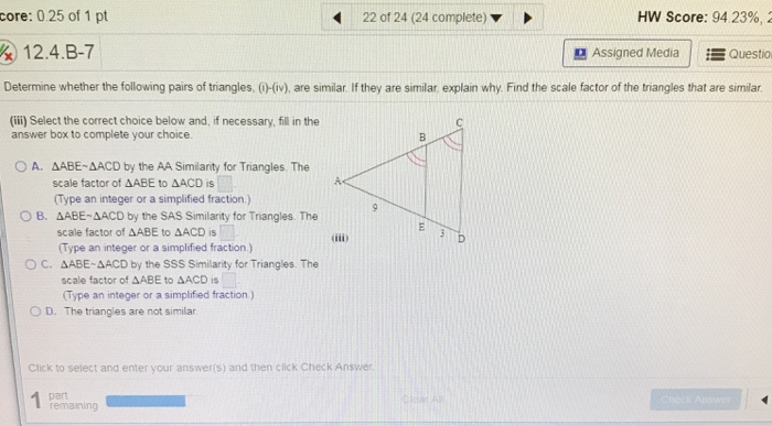 Solved Determine whether the following pairs of triangles, | Chegg.com