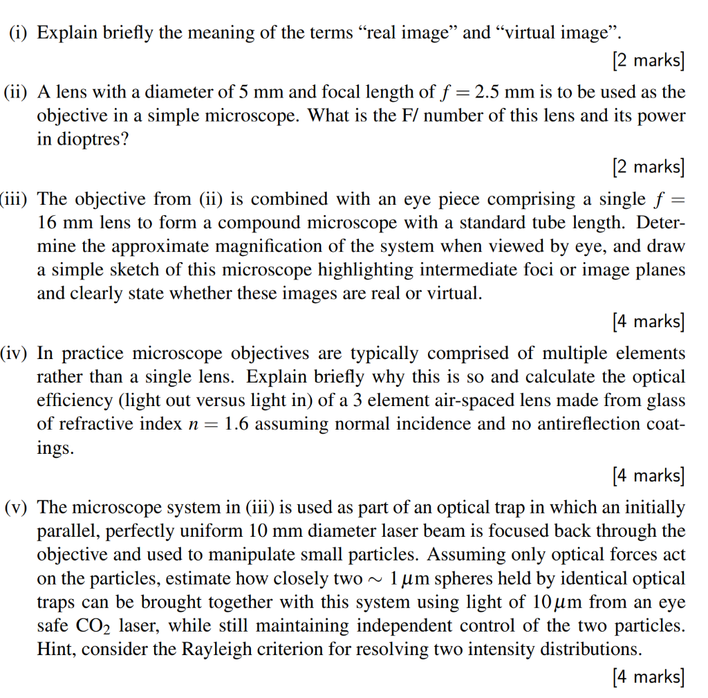 Solved (i) Explain briefly the meaning of the terms “real | Chegg.com