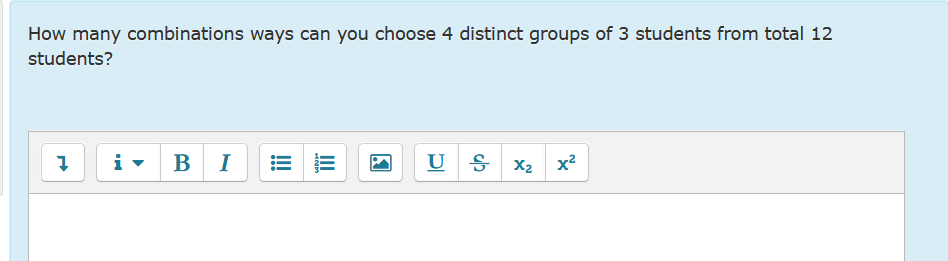 Solved How many combinations ways can you choose 4 distinct | Chegg.com