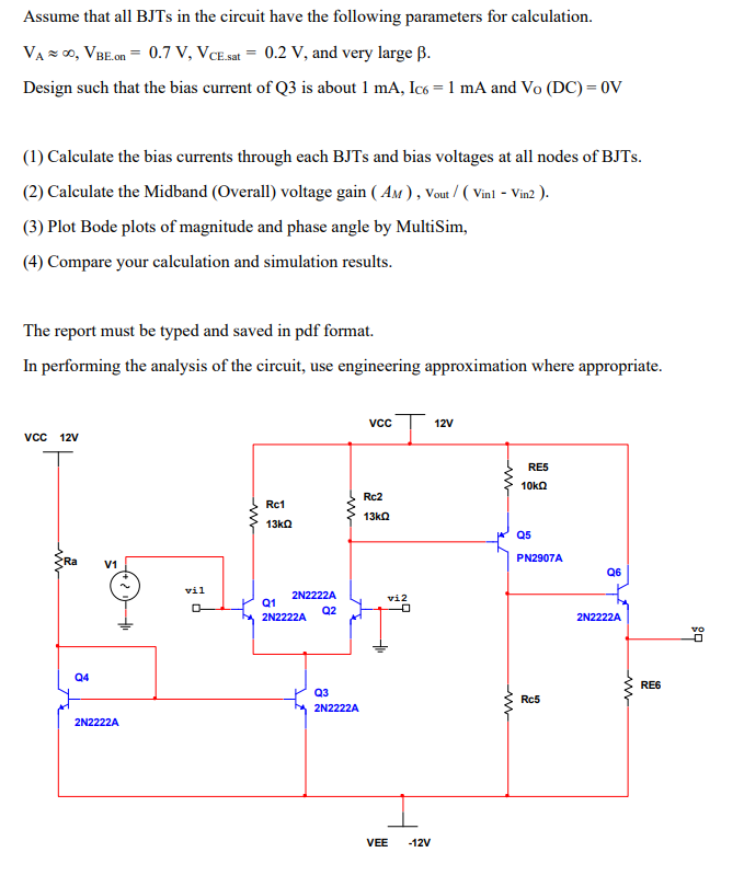 Solved Assume that all BJTs in the circuit have the | Chegg.com