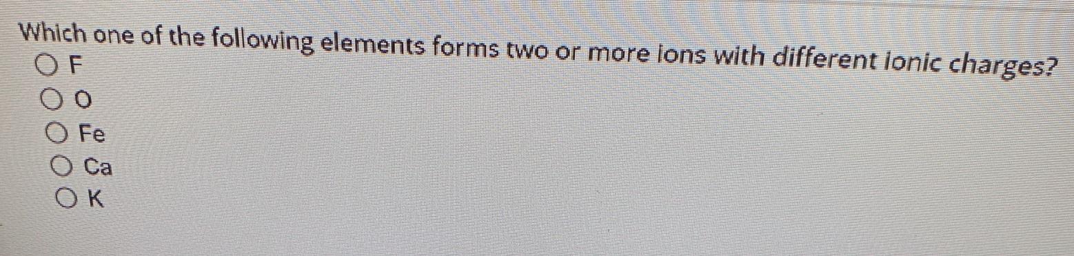 Solved Which one of the following elements forms two or more | Chegg.com