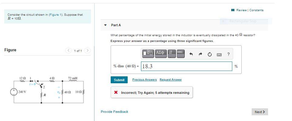 Solved MA Review Constants Consider the circuit shown in | Chegg.com