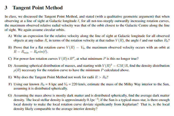 Solved In class, we discussed the Tangent Point Method, and | Chegg.com