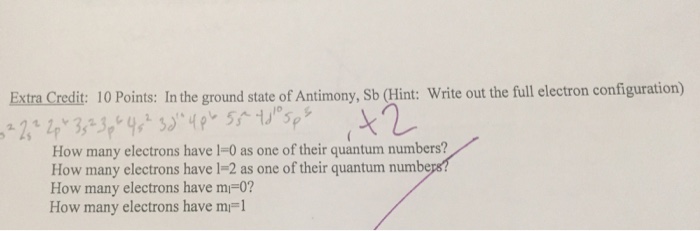 Solved Extra Credit: 10 Points: In the ground state of | Chegg.com Solved Extra Credit: 10 Points: In the ground state of | Chegg.com
