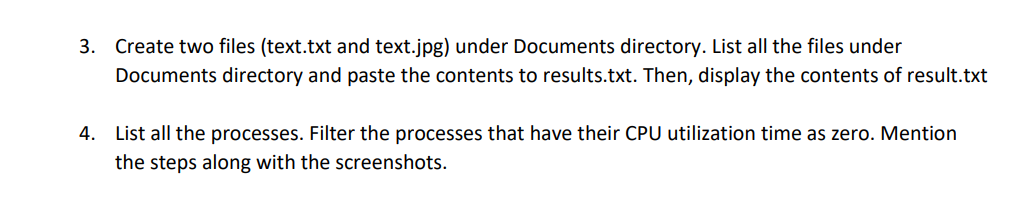Solved Create two files (text.txt and text.jpg) under | Chegg.com