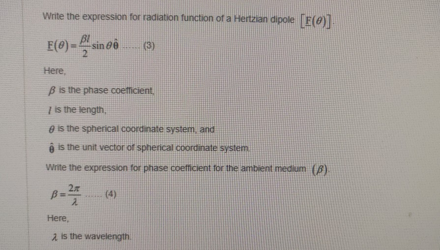 3-D polar radiation pattern plot, arbitrary radiation | Chegg.com
