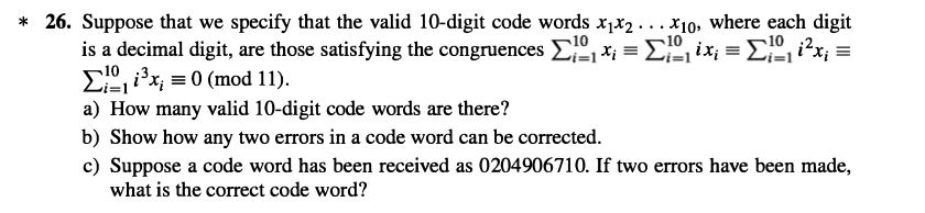 Solved by an EXPERT Suppose that we ﻿specify that the valid 10 -digit | Chegg.com
