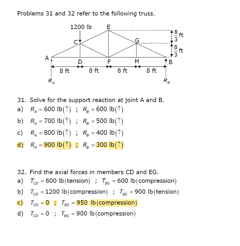 Solved Problems 31 ﻿and 32 ﻿refer to the following | Chegg.com