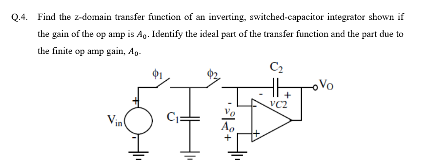 4. Find the z-domain transfer function of an | Chegg.com