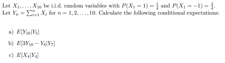 Solved Let x1,dots,x10 ﻿be i.i.d. ﻿random variables with | Chegg.com