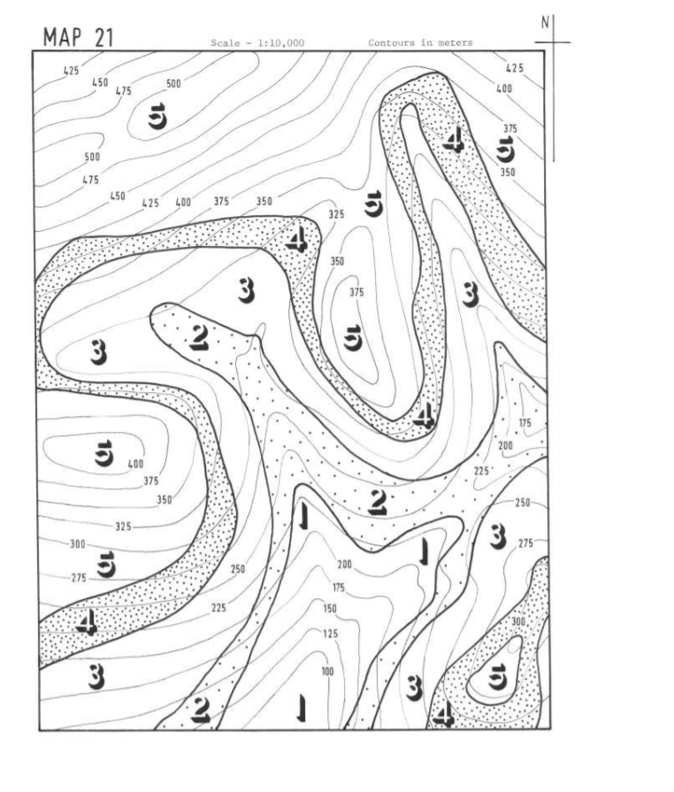 1.2 Draw structure contours for each fold limb. Start | Chegg.com