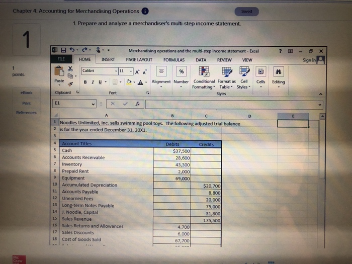 Solved Chapter 4: Accounting for Merchandising Operations 1. | Chegg.com