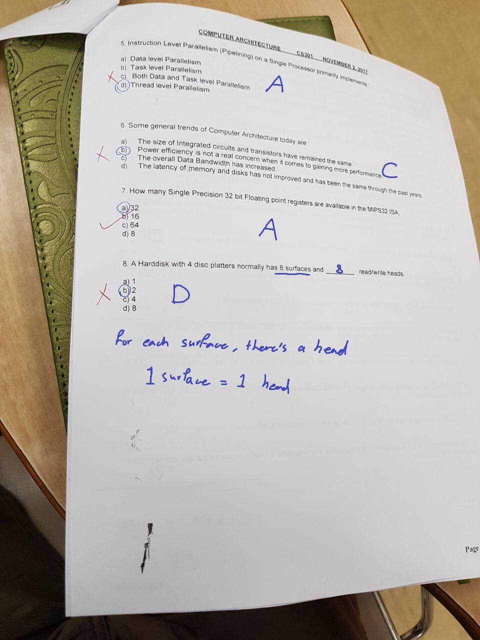 Solved COMPUTER ARCHITECTURE CS301 MAY 8, 2018 Section - A | Chegg.com