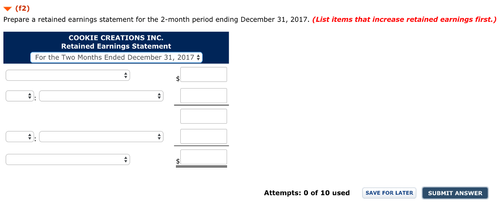 Solved Continuing Cookie Chronicle 4 (Part Level Submission) | Chegg.com