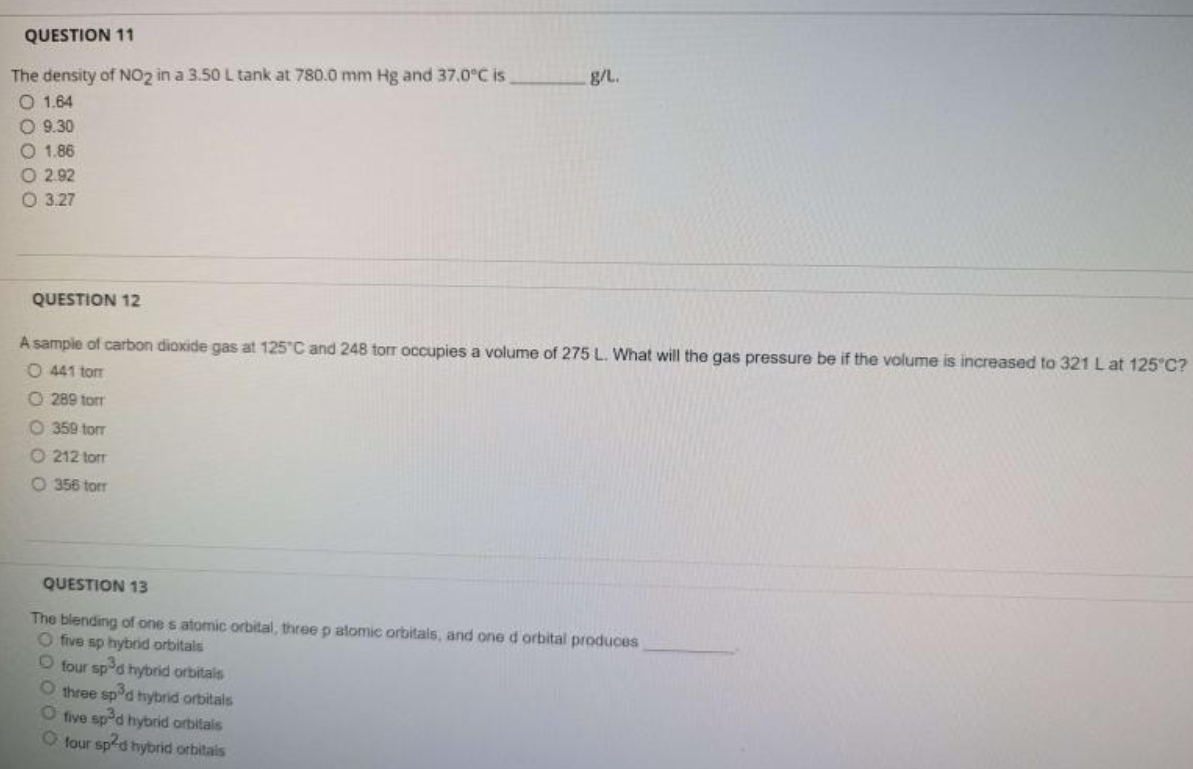 Solved The density of NO2 in a 3.50 L tank at 780.0 mmHg and | Chegg.com