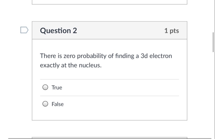 Solved DQuestion 2 1 pts There is zero probability of | Chegg.com