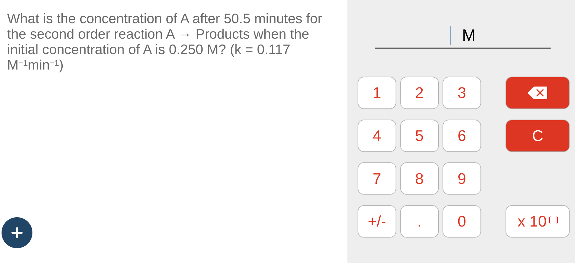 Solved What is the concentration of A after 50.5 minutes for | Chegg.com