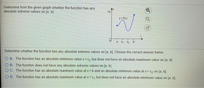 Solved Determine from the given graph whether the function | Chegg.com