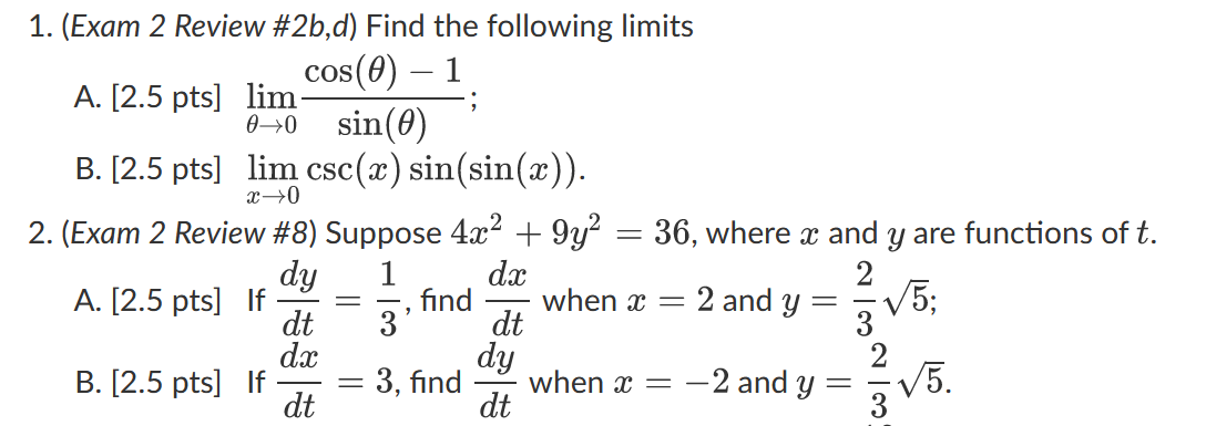Solved Please answer both questions. one question has A and | Chegg.com